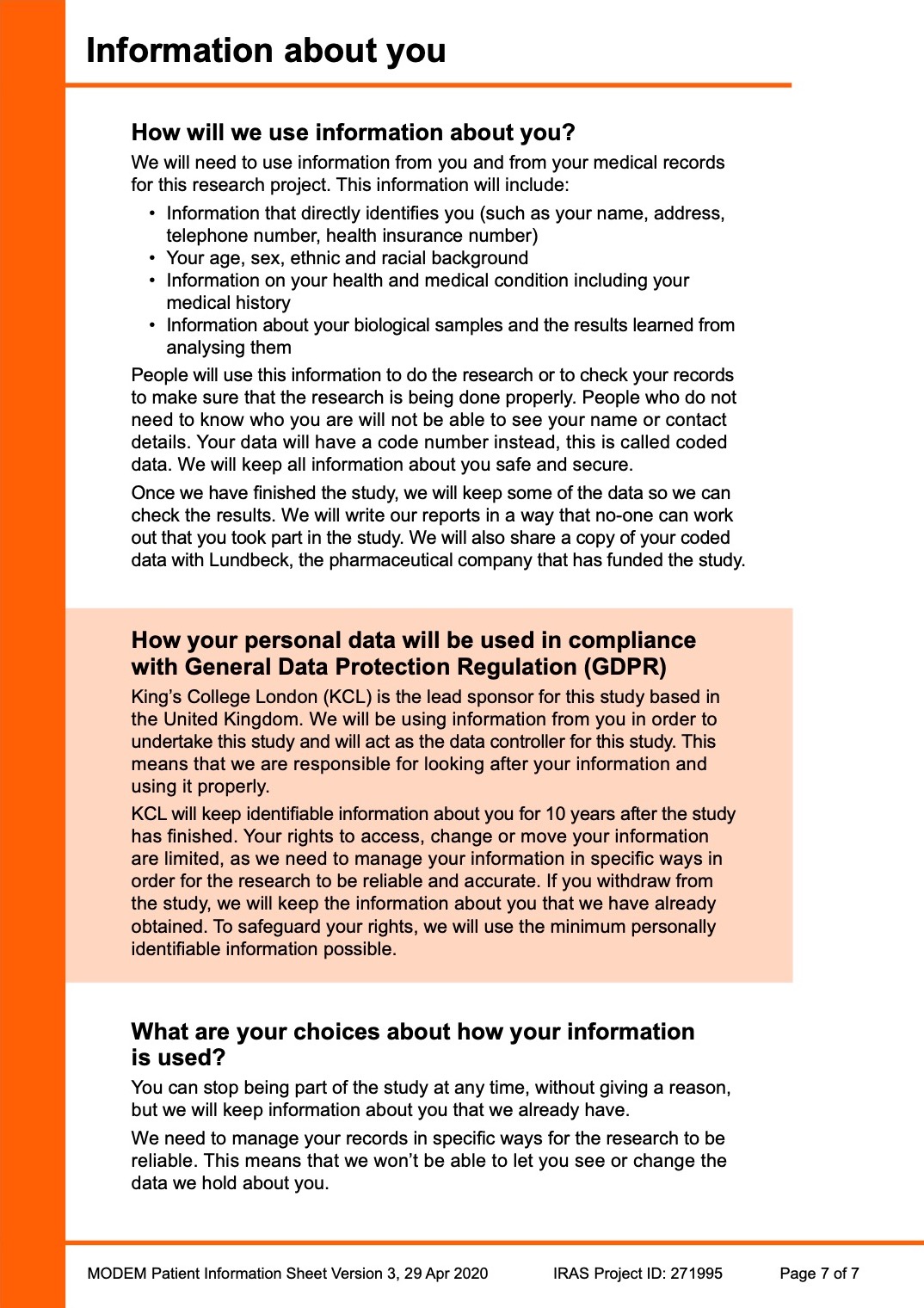 Example PIS modules for FAST-R review – Neuroscience & graphic design